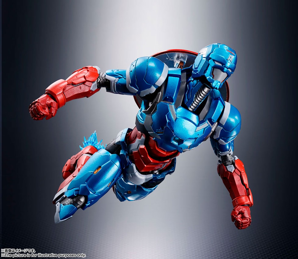 Captain America (Tech-On Avengers) Action Figure by Bandai | Sideshow ...
