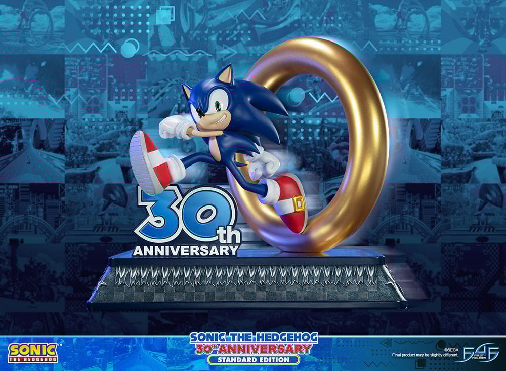 Sonic The Hedgehog 30th Anniversary Statue by First 4 Figures ...