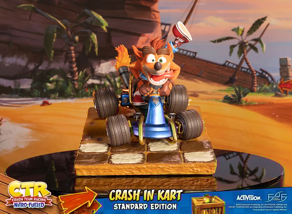 Crash in Kart Statue by First 4 Figures | Sideshow Collectibles