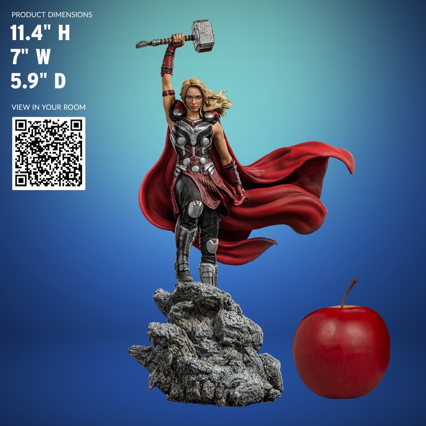 Mighty Thor (Jane Foster) 1:10 Scale Statue by Iron Studios | Sideshow ...