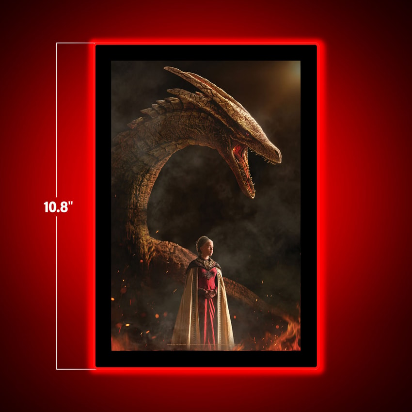 Game of Thrones House of the Dragon LED Mini Poster Wall Light ...