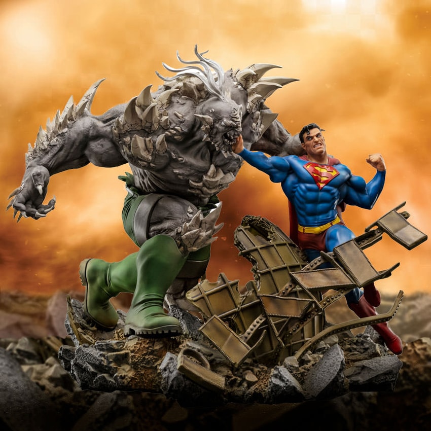 Superman Vs Doomsday BDS Art Scale 1:10 Statue by Iron Studios | Sideshow Collectibles