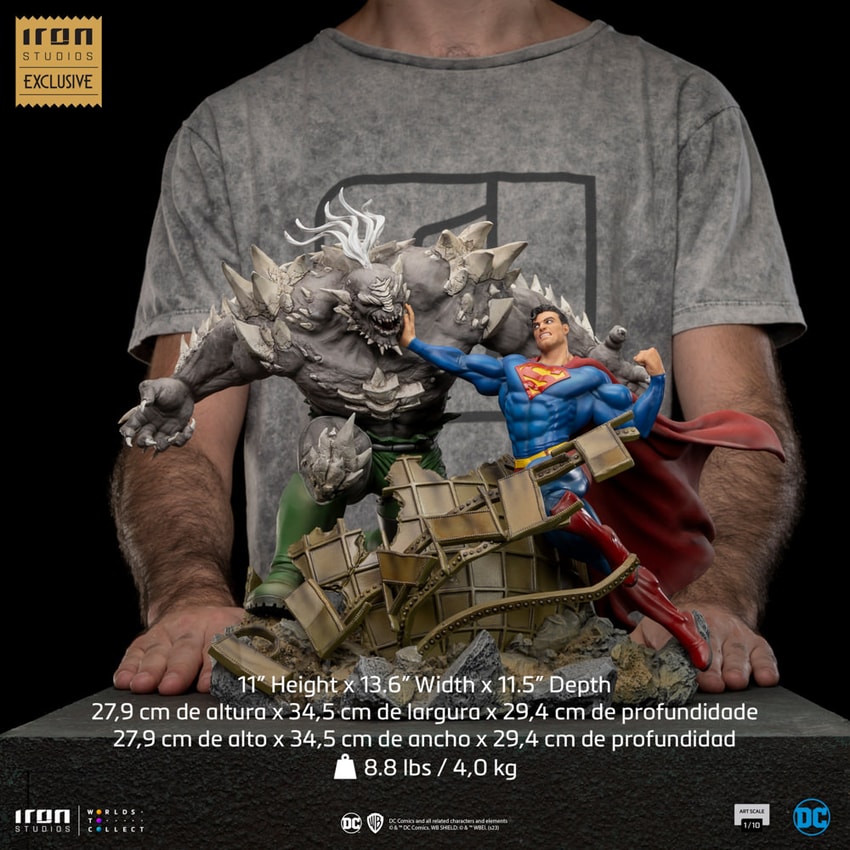 Superman Vs Doomsday BDS Art Scale 1:10 Statue by Iron Studios ...