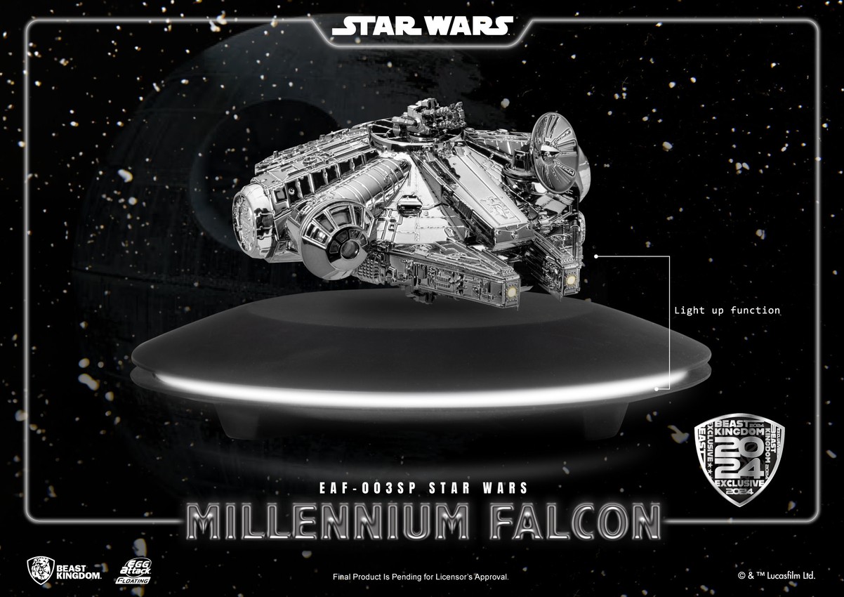 Millennium Falcon Floating Maglev (Electroplated Metallic Colors ...