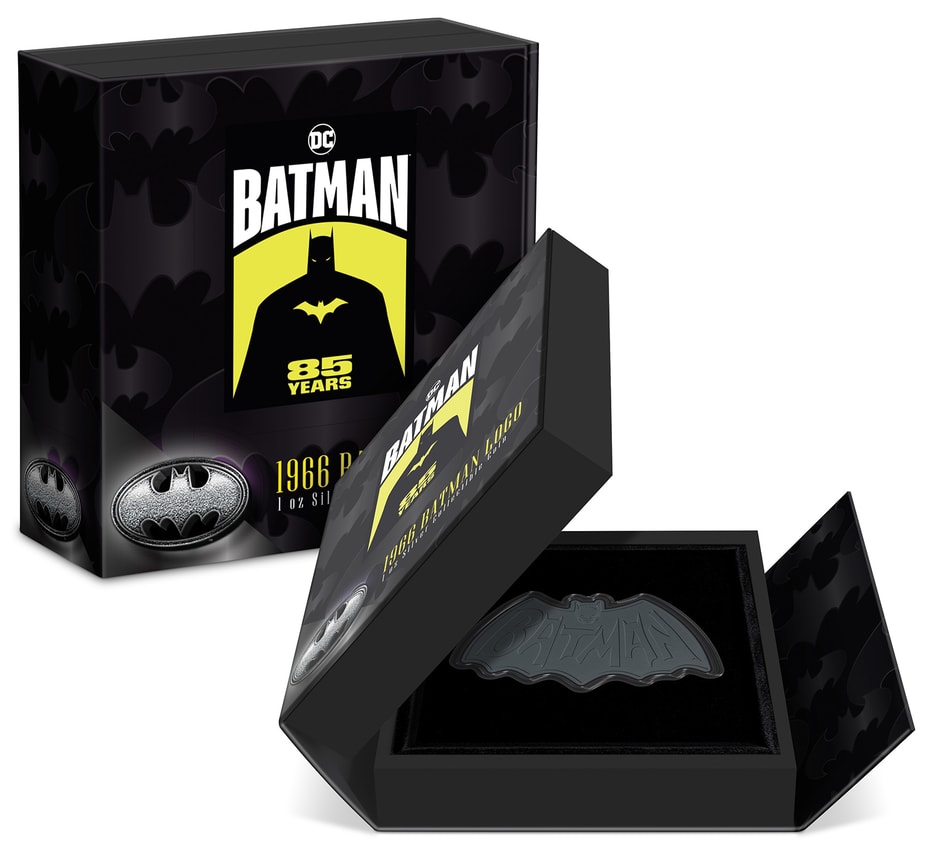 Batman 85 Years 1oz Silver Coin Silver Collectible by New Zealand Mint ...