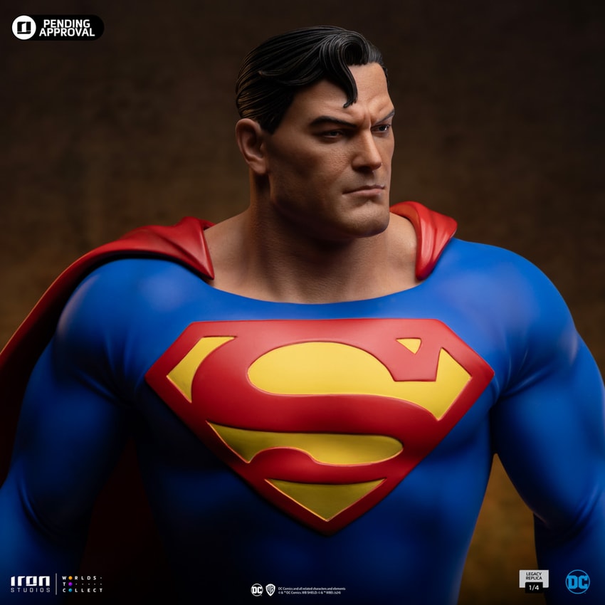 Superman DC Trinity Legacy Replica Quarter Scale Statue by Iron Studios ...