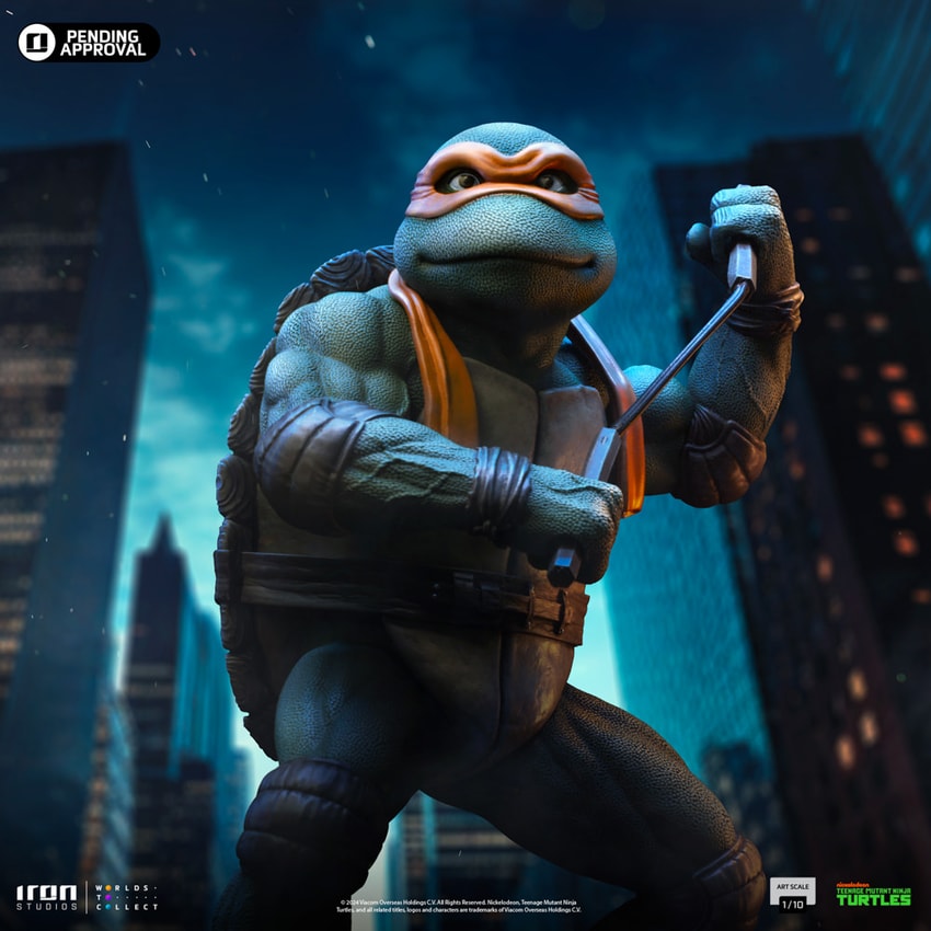 Michelangelo 1:10 Scale Statue by Iron Studios | Sideshow Collectibles