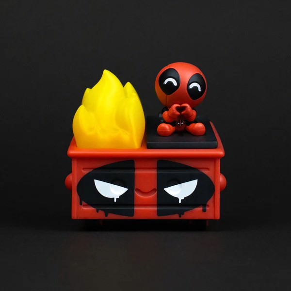 Deadpool Dumpster Fire Vinyl Collectible by 100% Soft | Sideshow ...