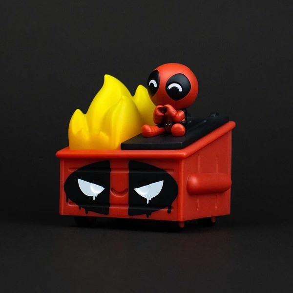 Deadpool Dumpster Fire Vinyl Collectible by 100% Soft | Sideshow ...
