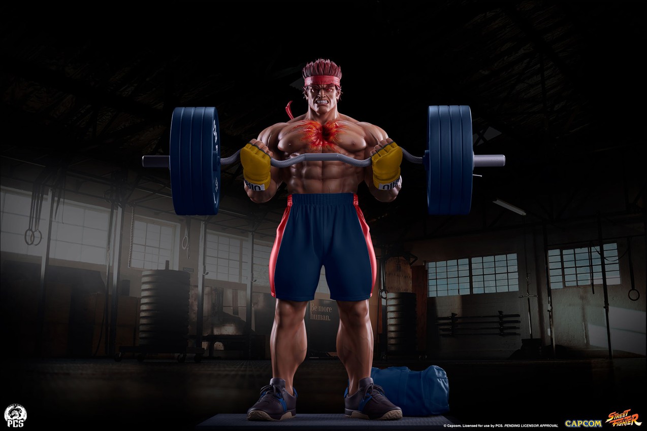 Evil Ryu: Powerlifting Quarter Scale Statue by PCS | Sideshow Collectibles