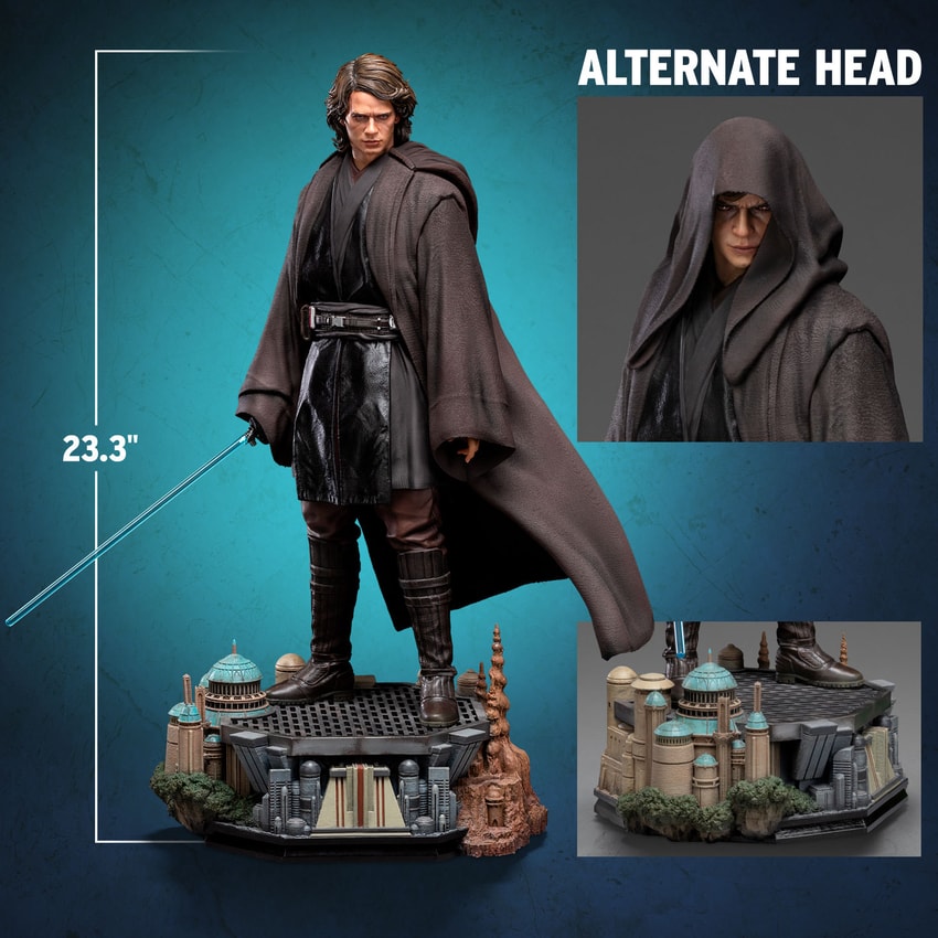 Anakin Skywalker Legacy Replica Quarter Scale Statue by Iron Studios ...