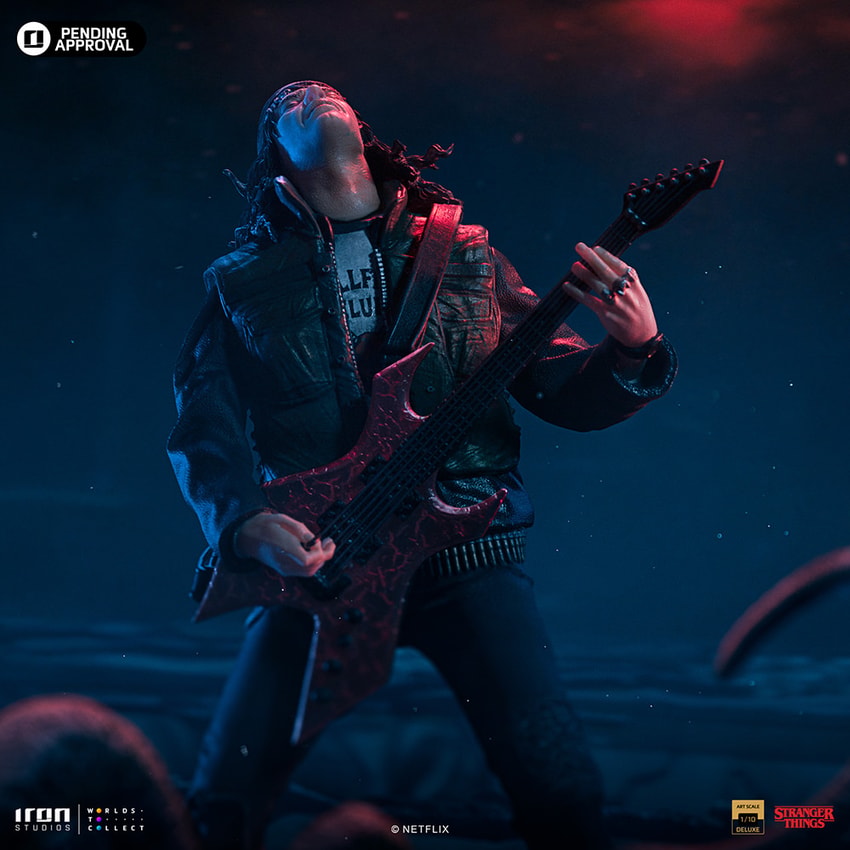 Eddie Munson Deluxe 1:10 Art Scale Statue by Iron Studios | Sideshow ...