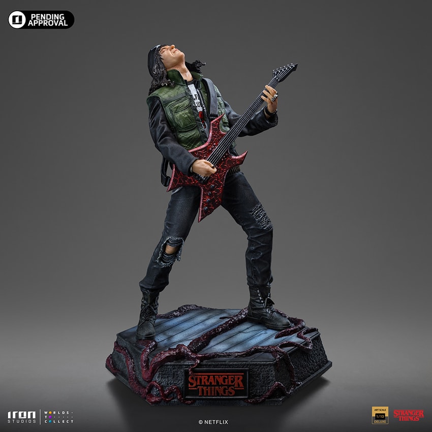 Eddie Munson Deluxe 1:10 Art Scale Statue by Iron Studios | Sideshow ...