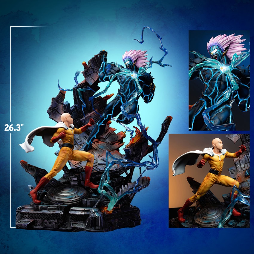 Saitama VS Lord Boros Statue by Jimei Palace | Sideshow Collectibles