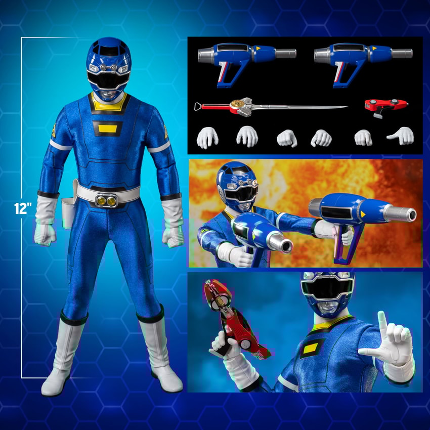 Blue Turbo Power Ranger Sixth Scale Figure by Threezero | Sideshow ...