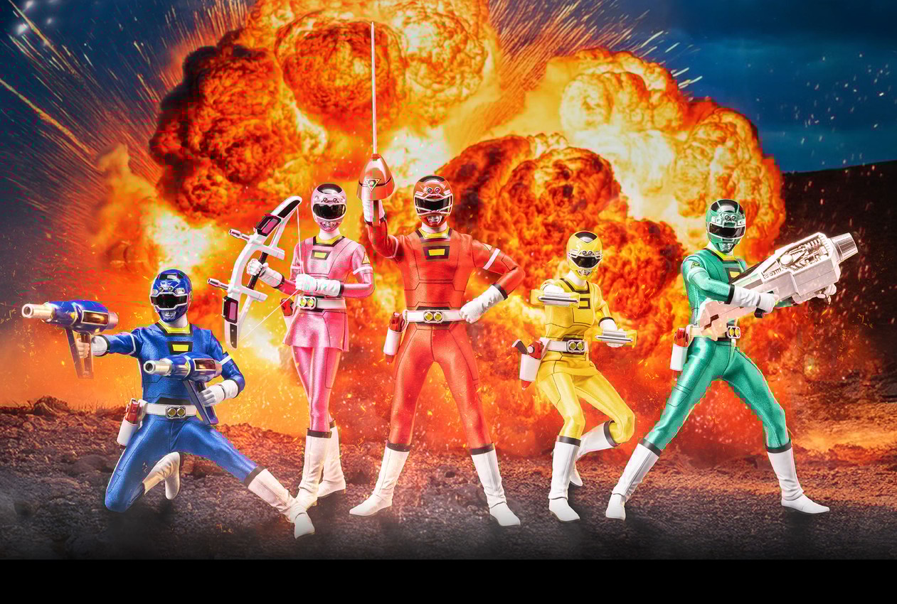 Turbo Power Rangers Pack Sixth Scale Figure Set by Threezero | Sideshow ...