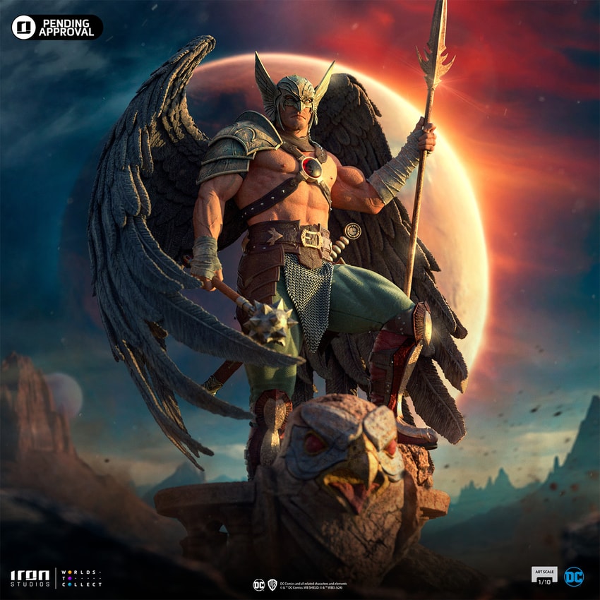 Hawkman (10th Anniversary) Art Scale Statue by Iron Studios | Sideshow ...