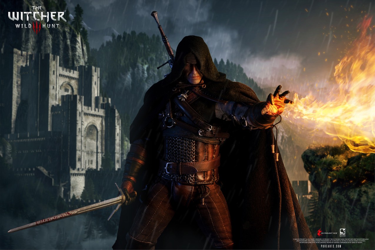 The Witcher 3: Wild Hunt Geralt of Rivia Sixth Scale Figure by PureArts ...