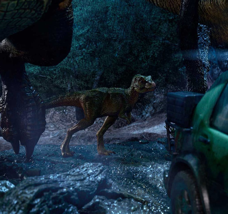T-Rex Cliff Attack Diorama by Prime 1 Studio | Sideshow Collectibles