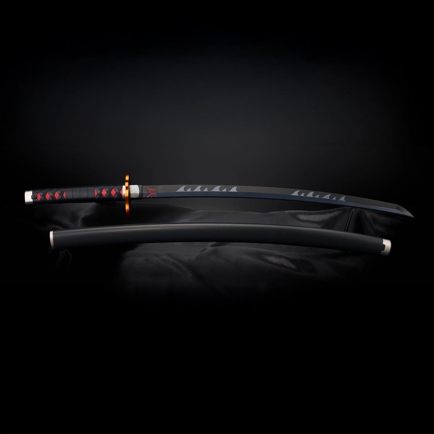 Nichirin Sword (Tanjiro Kamado) Kyojuro Rengoku’s Sword (Guard Version ...