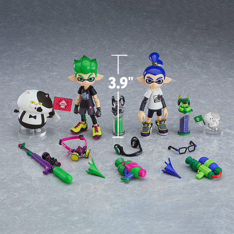 Splatoon Boy Figma (DX Edition) Collectible Set by Good Smile Company ...