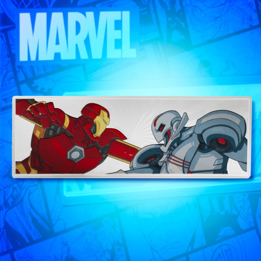 Iron Man VS Ultron Coin Silver Collectible by Agoro | Sideshow Collectibles