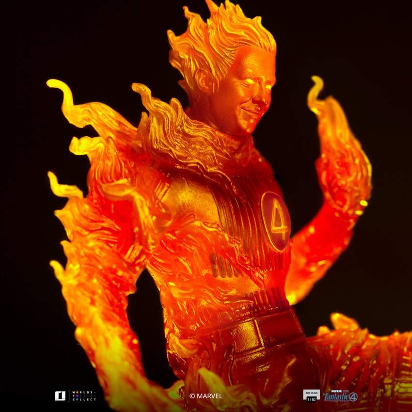 Human Torch 1:10 Scale Statue by Iron Studios | Sideshow Collectibles