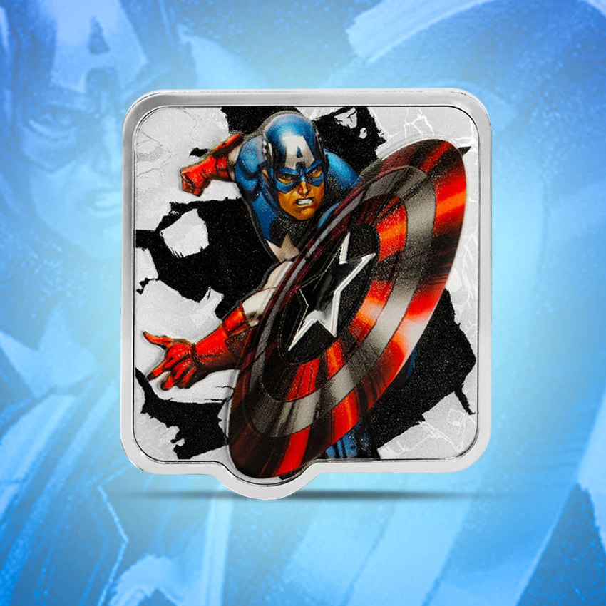Captain America 'Clang' Coin Silver Collectible by Agoro | Sideshow ...