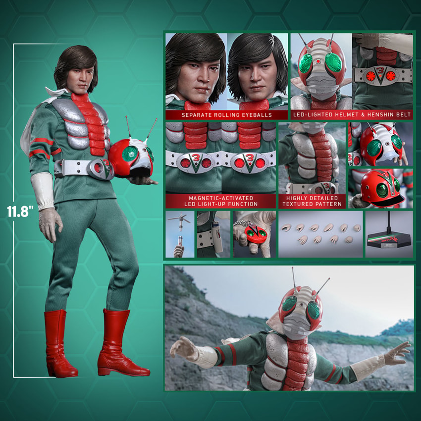Kamen Rider V3 (Special Edition) Sixth Sale Figure by Hot Toys ...