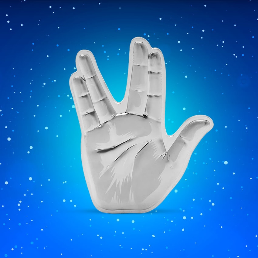 The Vulcan Salute Silver Collectible by Agoro | Sideshow Collectibles