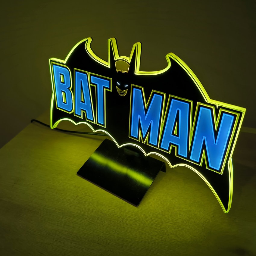 Vintage Batman LED Logo Light (Small) Wall Light by Brandlite ...