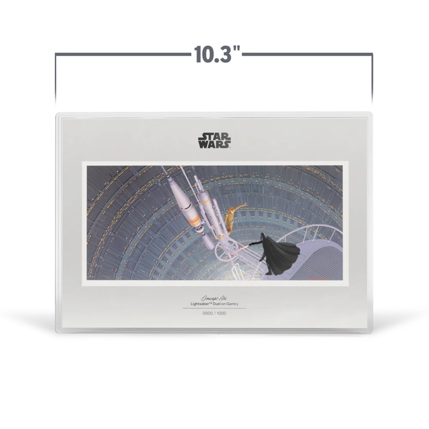 Lightsaber™ Duel on Gantry Foil Silver Collectible by Agoro | Sideshow ...