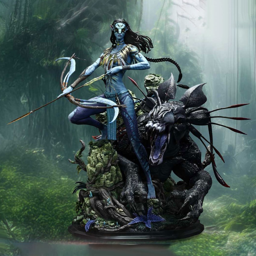 Neytiri & Thanator Quarter Scale Statue by Prime 1 Studio | Sideshow ...