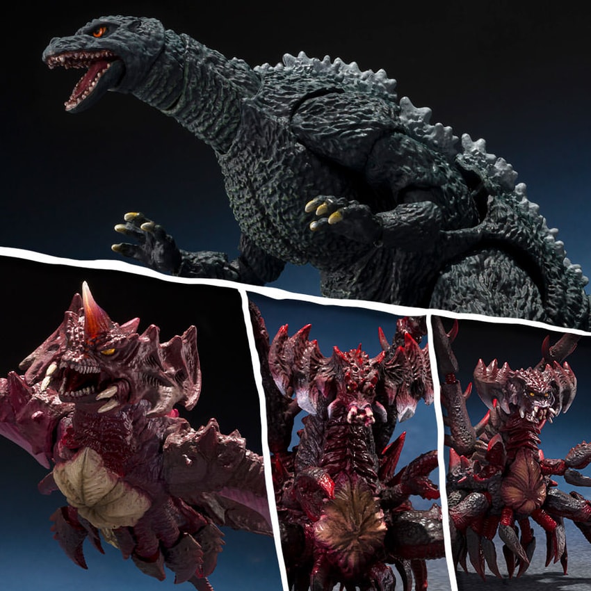 Godzilla Jr & Destoroyah Evolution Set Action Figure by Tamashii ...