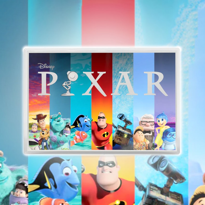 Celebrating Pixar Foil Silver Collectible by Agoro | Sideshow Collectibles