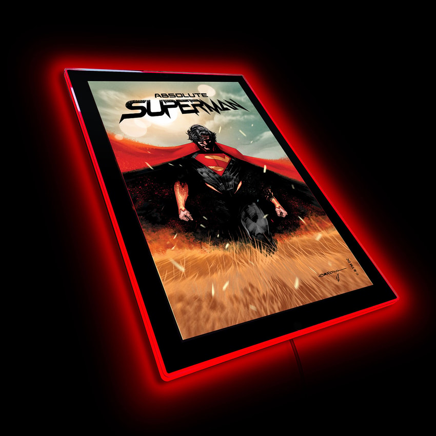 Absolute Superman LED Poster (Large) Wall Light by Brandlite | Sideshow ...