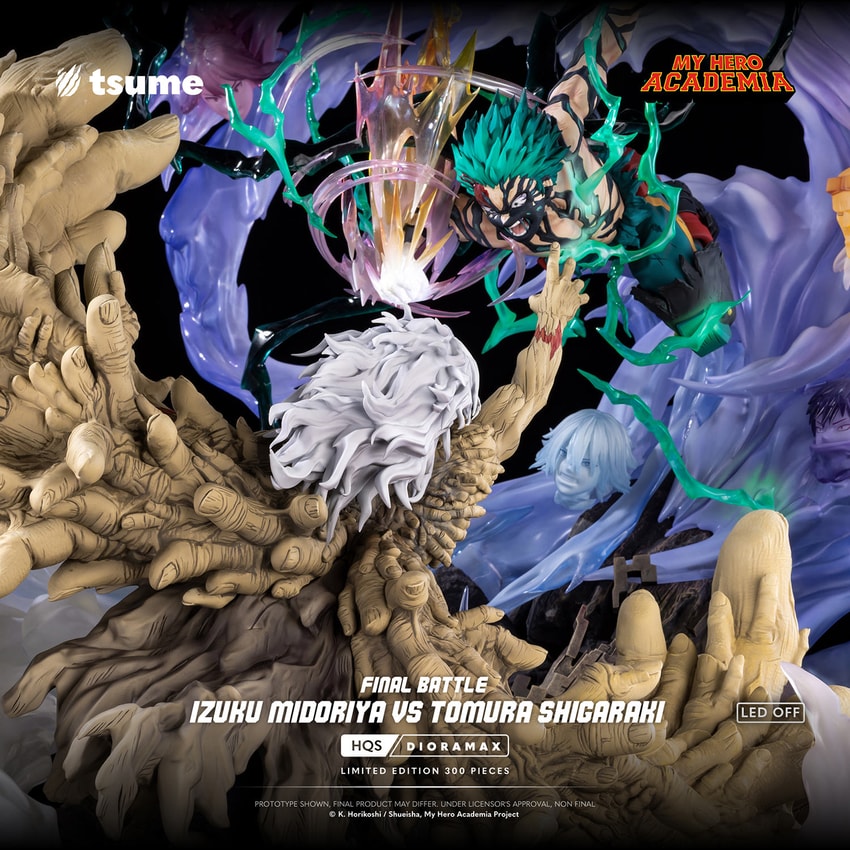 Final Battle: Izuku Midoriya Vs Tomura Shigaraki Statue by Tsume Art ...