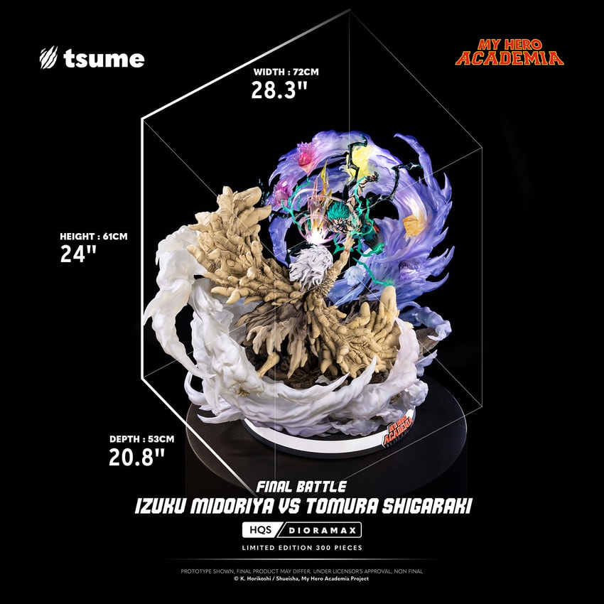 Final Battle: Izuku Midoriya Vs Tomura Shigaraki Statue by Tsume Art ...