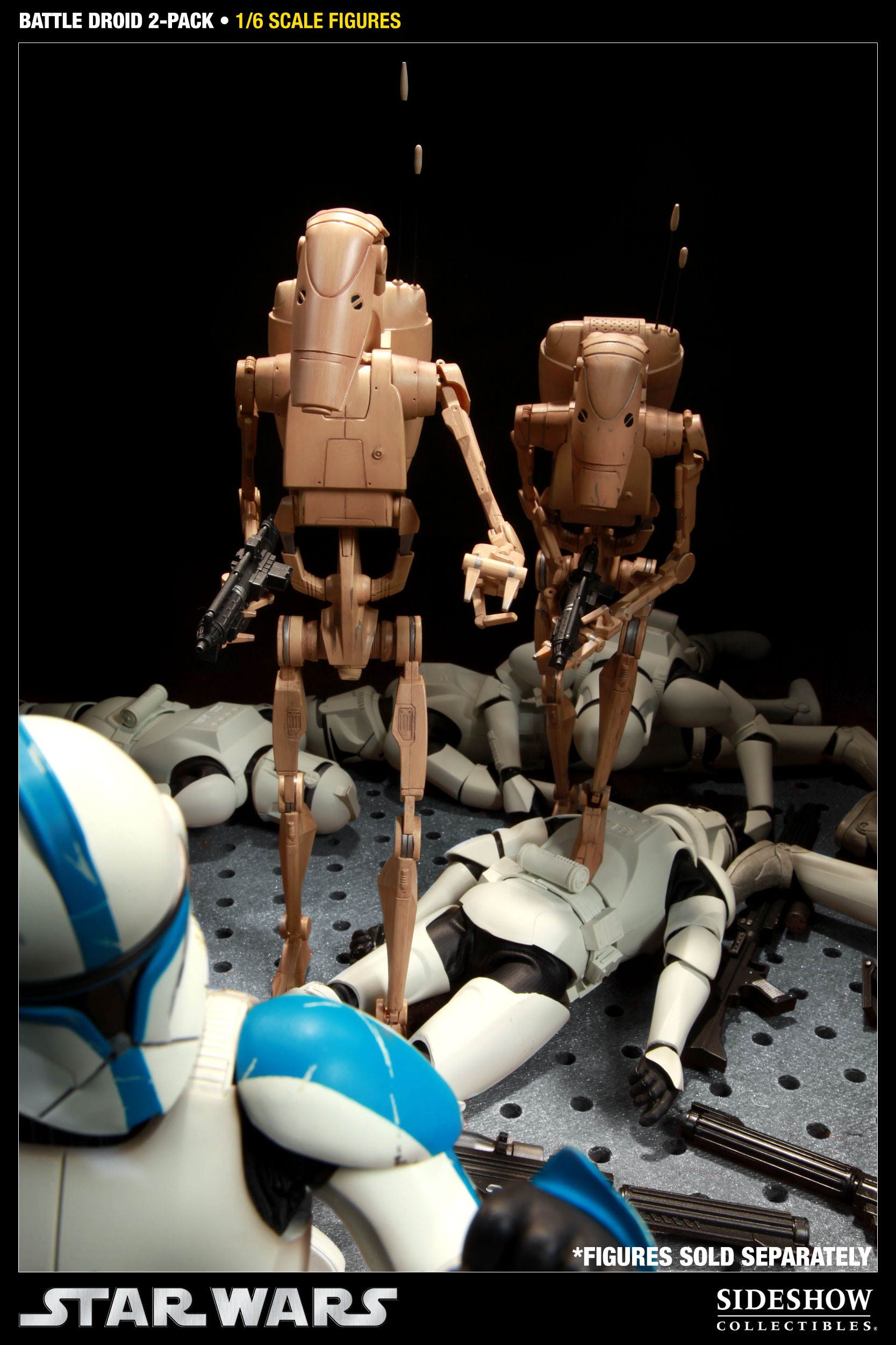 Star Wars Infantry Battle Droids Sixth Scale Figure by Sideshow ...