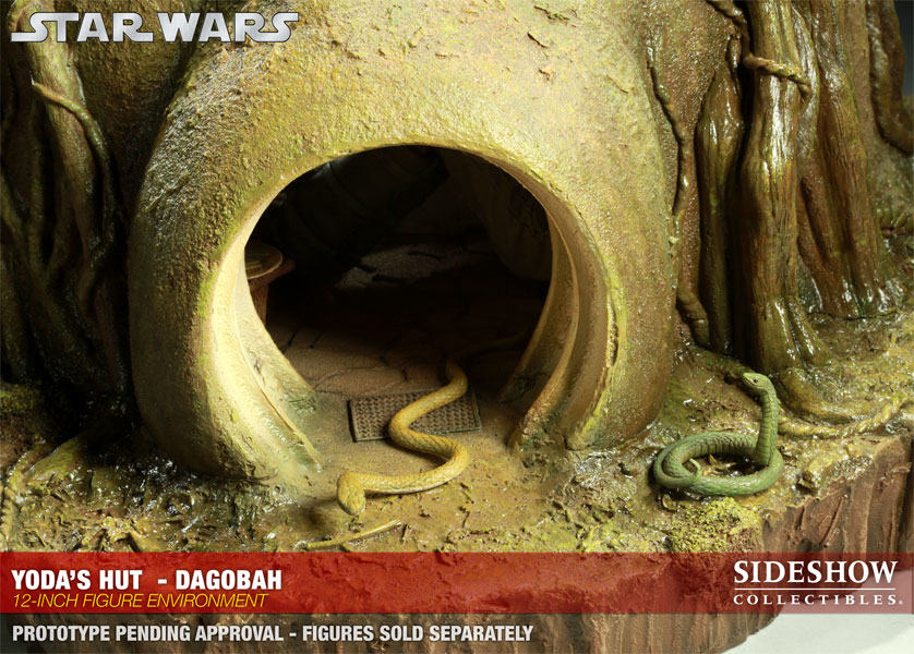 Star Wars Yoda's Hut - Dagobah Sixth Scale Figure Environmen | Sideshow ...