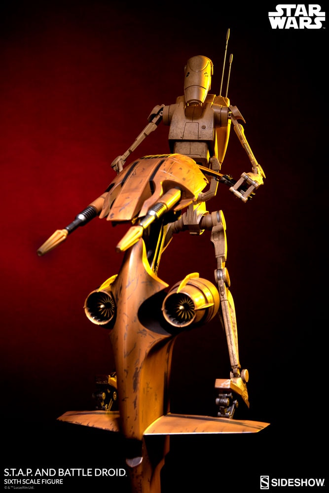Star Wars S.T.A.P. and Battle Droid Sixth Scale Figure Set b | Sideshow ...