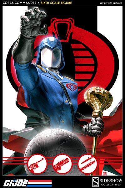 G.I. Joe Cobra Commander Sixth Scale Figure by Sideshow Collectibles ...