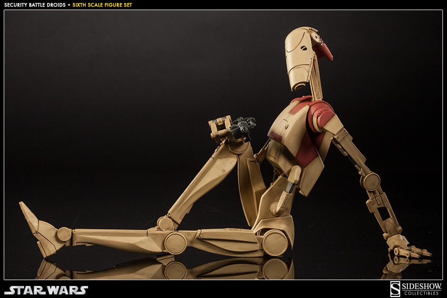 Star Wars Security Battle Droids Sixth Scale Figure by Sides | Sideshow ...