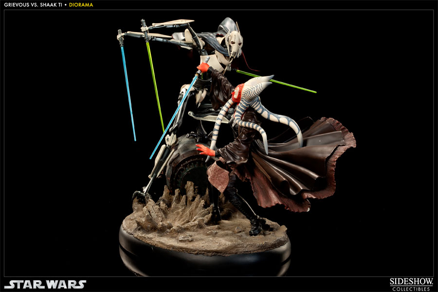 Star Wars 'Hunt for the Jedi' - Shaak Ti VS General Grievous Polystone ...