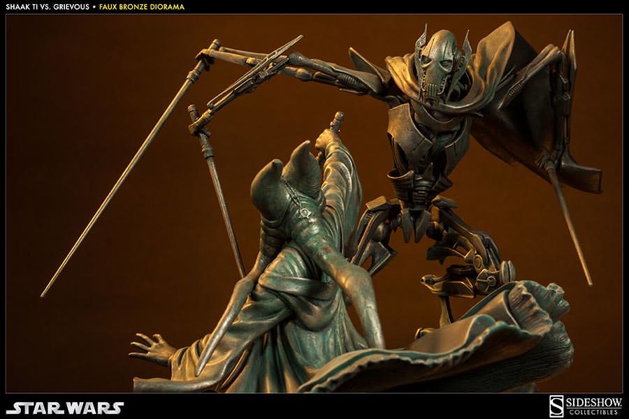 Star Wars 'Hunt for the Jedi' - Shaak Ti VS General Grievous Polystone ...