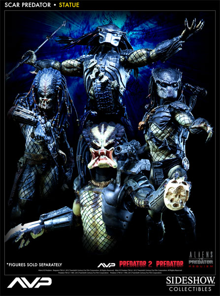 Alien VS Predator Scar Predator Statue by Sideshow Collectib | Sideshow ...