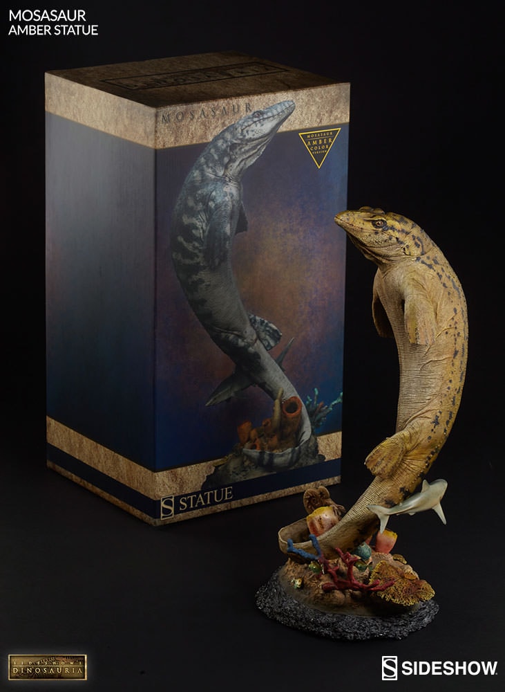 Dinosauria Mosasaur Amber Statue by Sideshow Collectibles | Sideshow ...