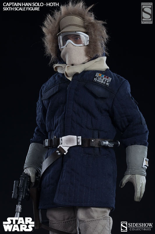 Star Wars Captain Han Solo - Hoth Sixth Scale Figure by Side | Sideshow ...