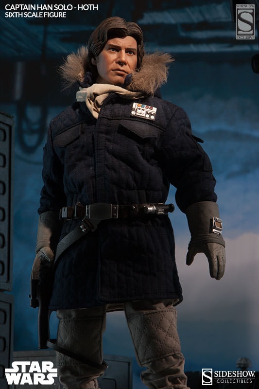 Star Wars Captain Han Solo - Hoth Sixth Scale Figure by Side | Sideshow ...