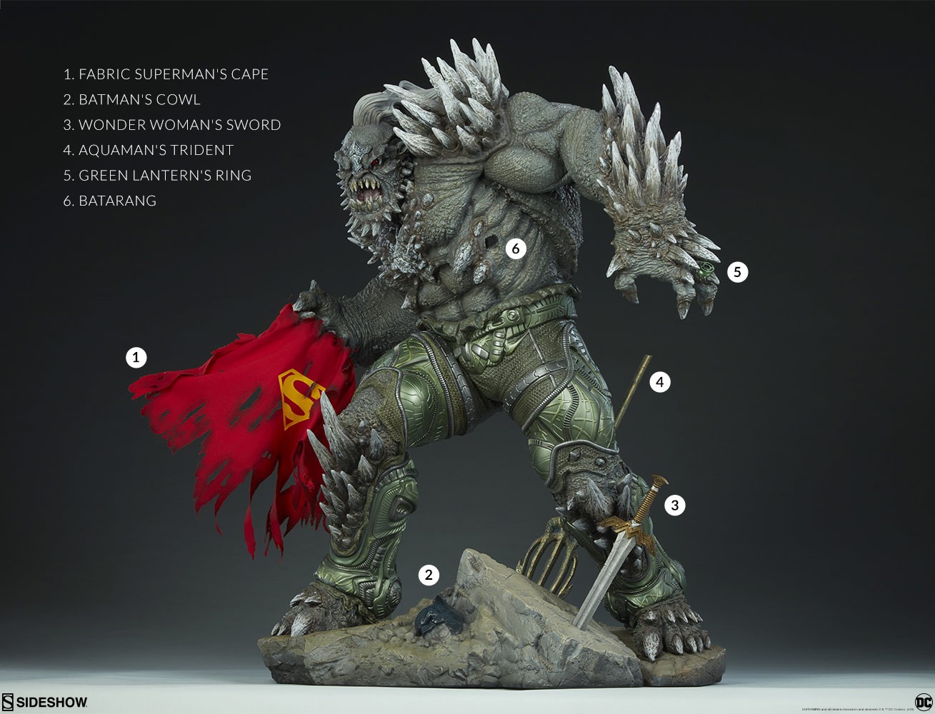 DC Comics Doomsday Maquette by Sideshow Collectibles | Sideshow ...